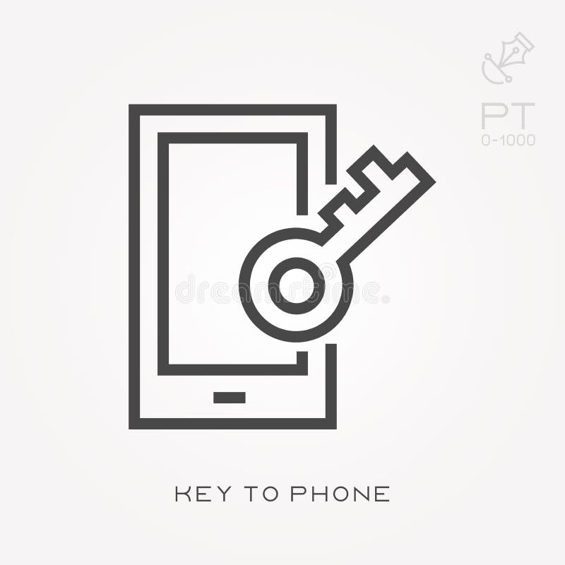 With the Ability To Change the Line Thickness. Silhouette Icon Computer ...