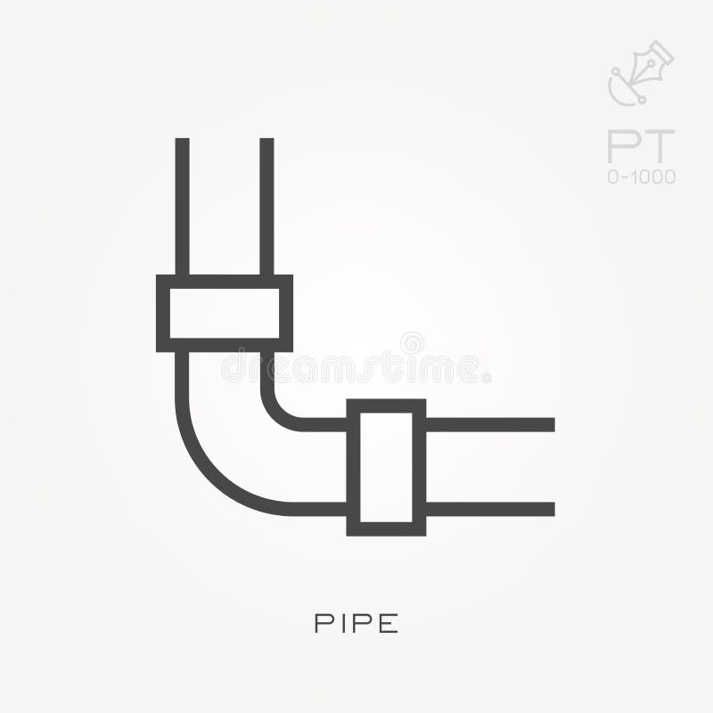 Piping Connection Icons Set Flat Stock Illustrations – 34 Piping ...