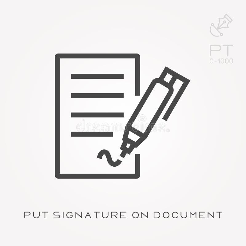 Put Signature Stock Illustrations – 99 Put Signature Stock ...