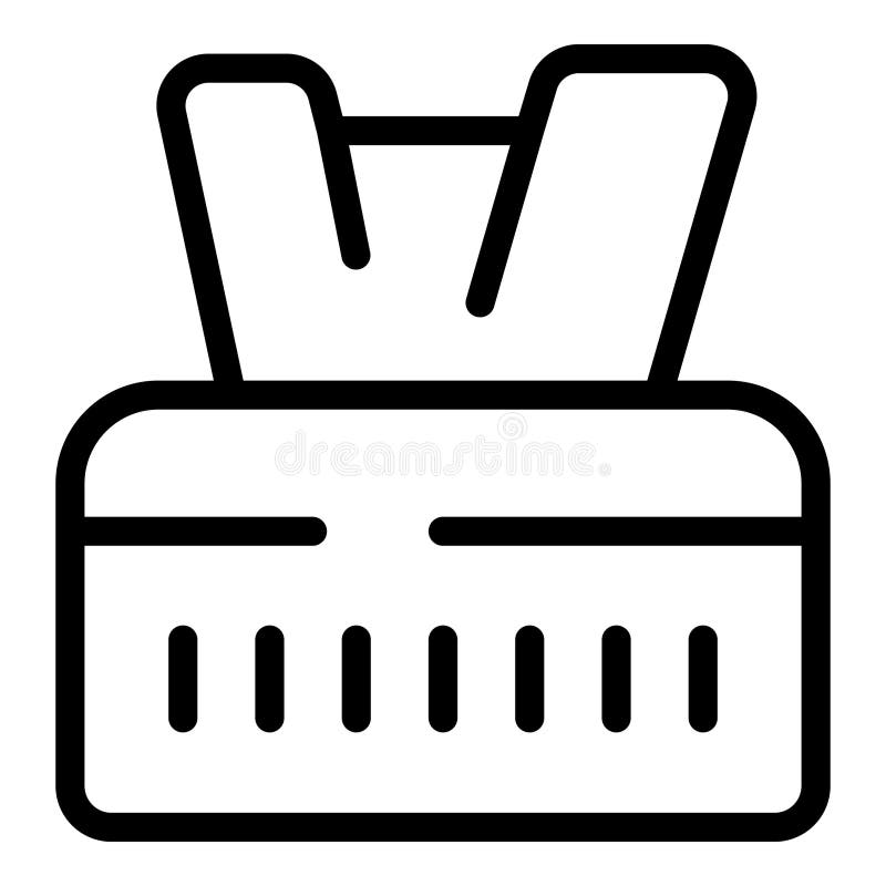 Line Icon of a Router Providing a Stable Internet Connection Stock ...