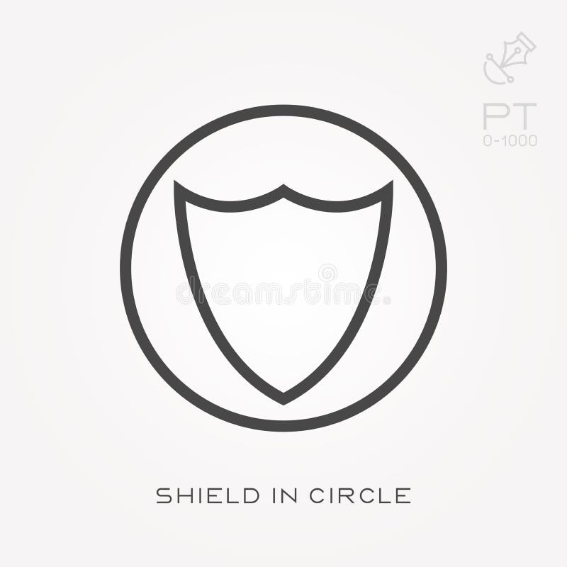 3D Shield Circle Letter A Initial Alphabet Logo Design Template. Stock ...