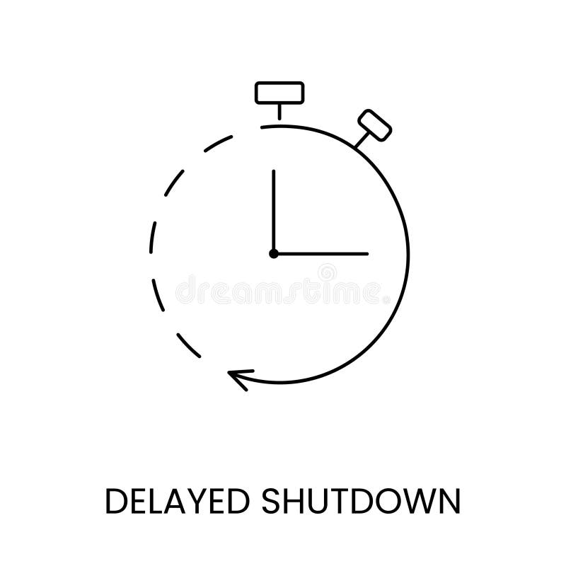 Delayed Shutdown Stock Illustrations – 11 Delayed Shutdown Stock ...