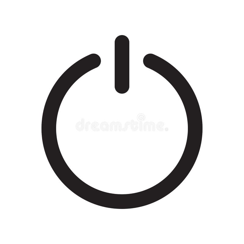 Shut down icon stock vector. Illustration of exit, design - 88921442