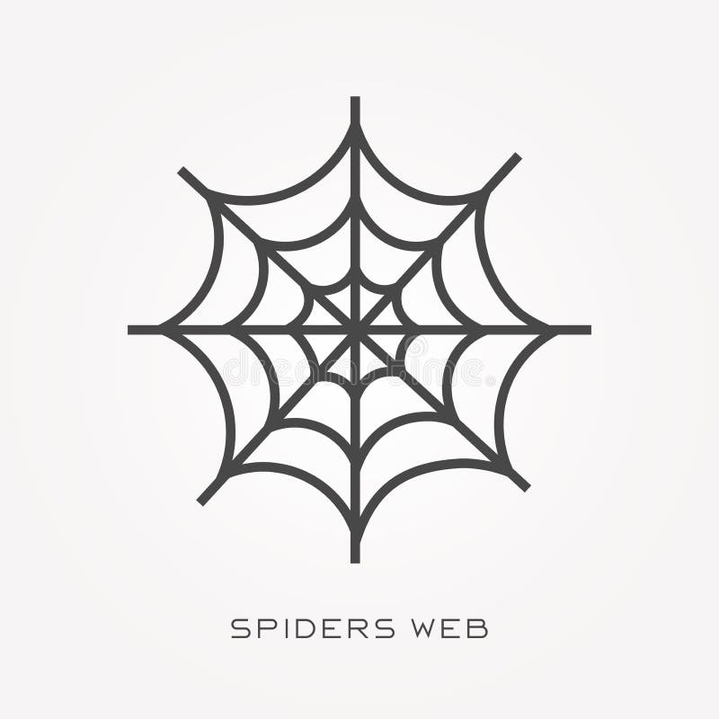 Simple Spiders Web Black White Stock Illustrations – 222 Simple Spiders ...