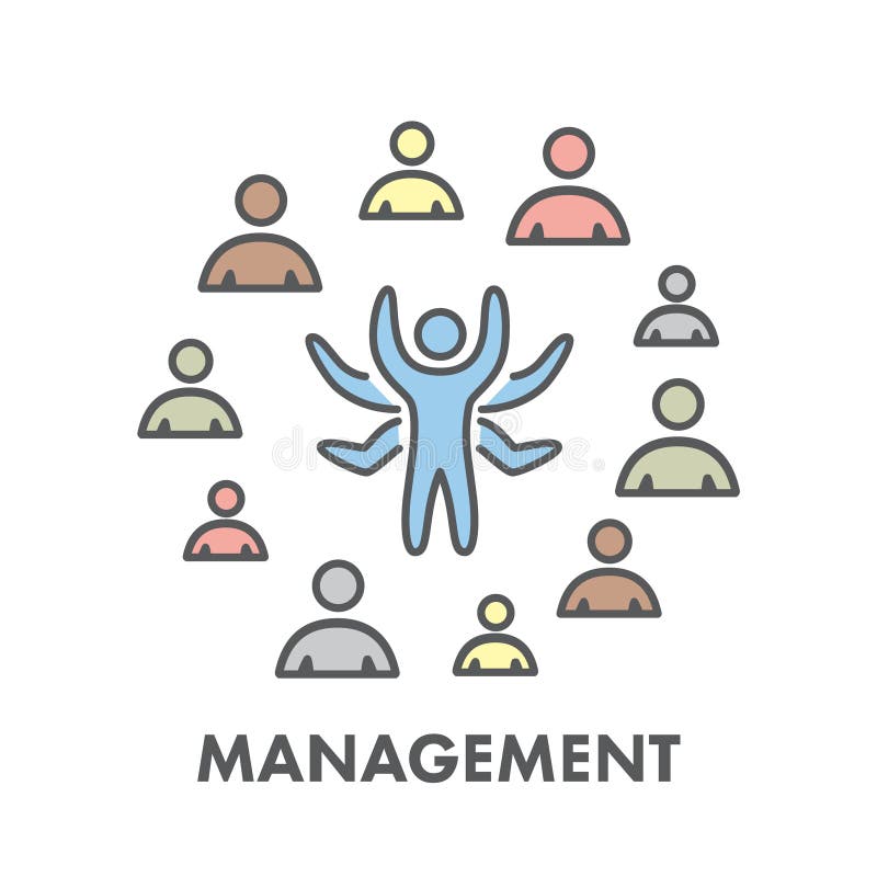 Line Icon Successful Management. Vector Business Symbol Stock ...