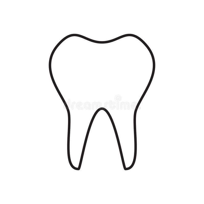 No Tooth Line And Glyph Icon, Mouth And Dental, Missing Tooth Sign ...