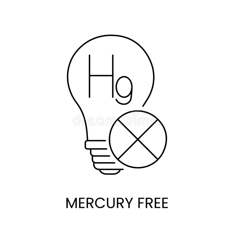 Line Icon in Vector Format Illustrating Absence of Mercury Stock Vector ...