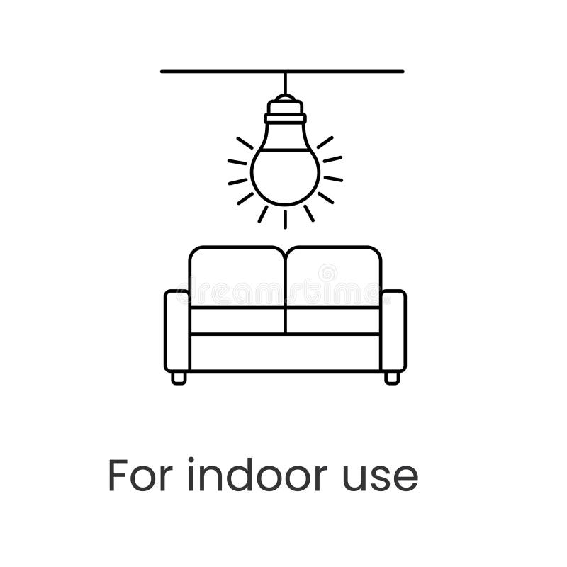 Line Icon in Vector Format Representing Indoor Usage. Stock Vector ...
