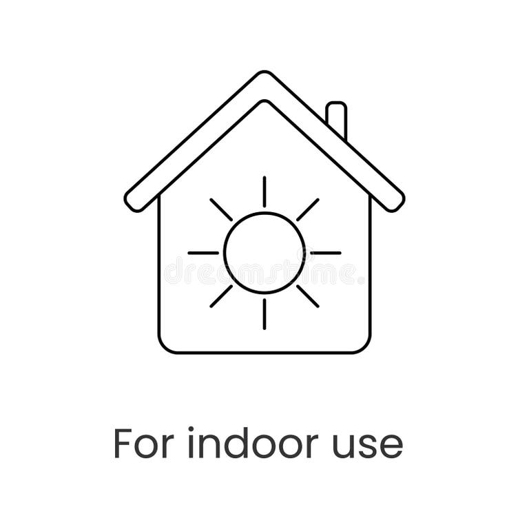 Line Icon in Vector Format Representing Indoor Usage. Stock Vector ...