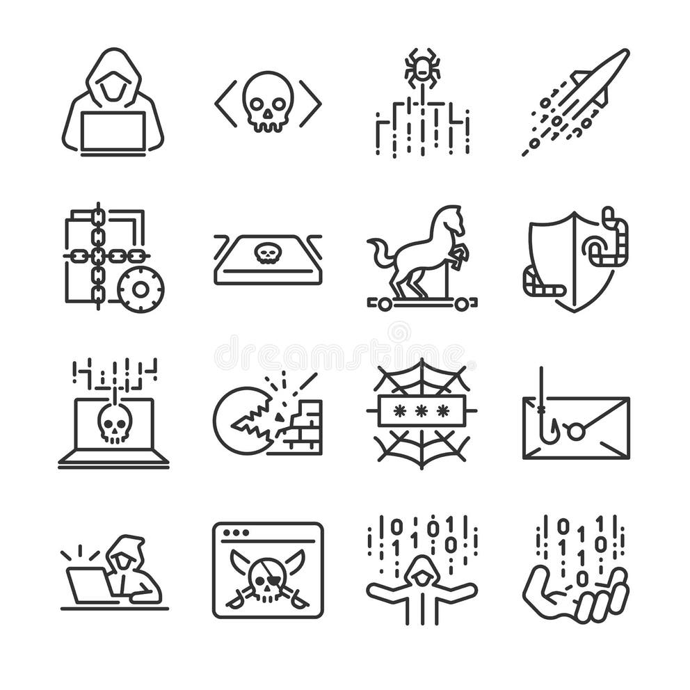 Hacker Line Icons Stock Illustrations – 3,246 Hacker Line Icons Stock Illustrations, Vectors ...