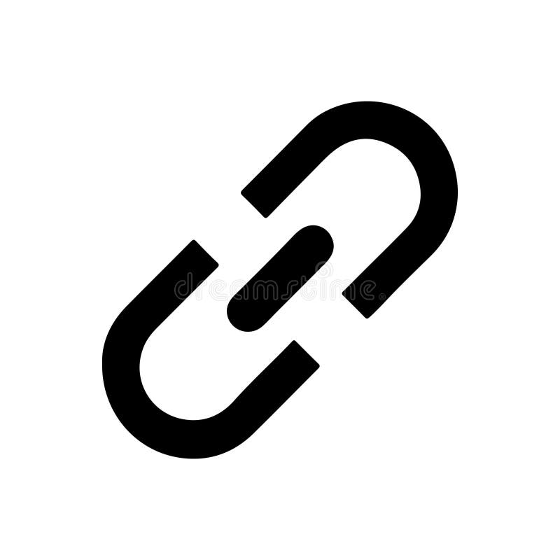 Line Icon Vector. Hyperlink, Connection Icon Vector Stock Illustration ...