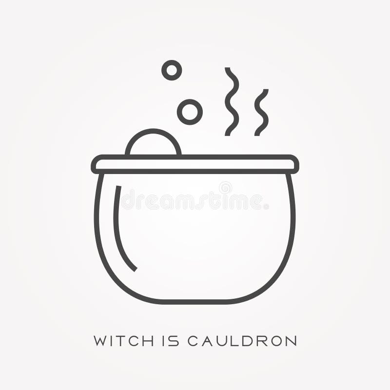 Cauldron Drawing Line Stock Illustrations – 599 Cauldron Drawing Line ...