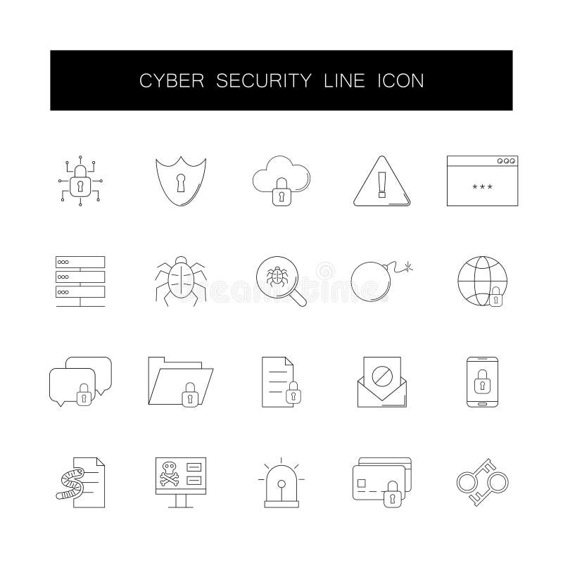 Vector Cyber Security Pattern. Cyber Security Seamless Background Stock ...