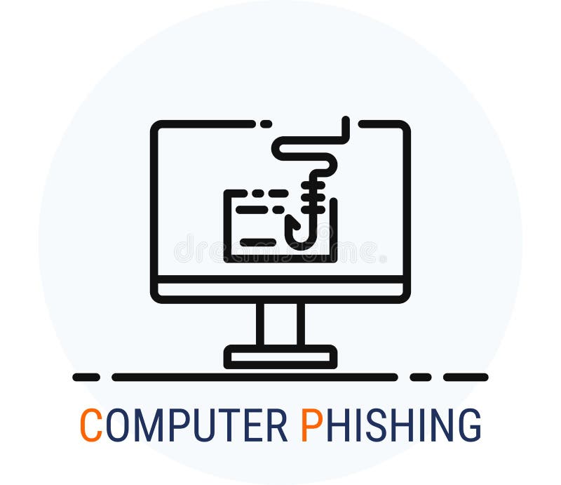Computer phishing stock illustration. Illustration of concept - 22912585