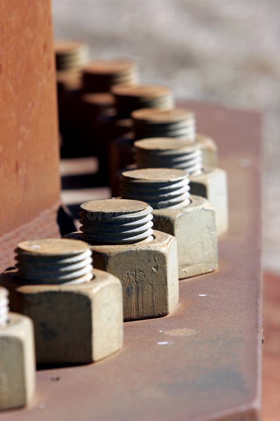 Line of Industrial Bolts #2 Stock Photo - Image of bolt, iron: 2192634