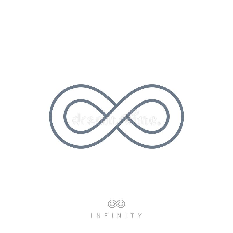 Line Infinity Symbol, Outline Limitless Logo Stock Vector ...