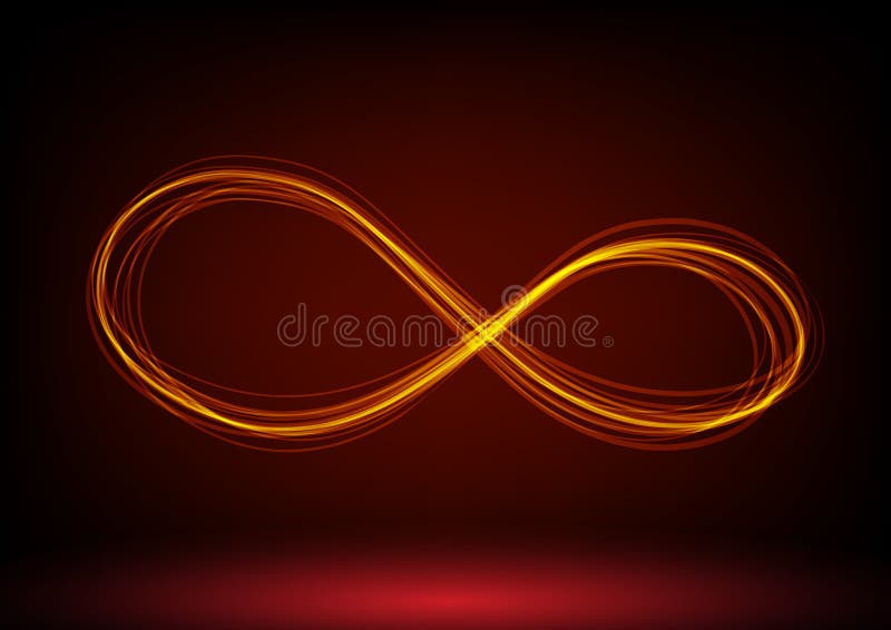 Line Infinity Symbol. Vector Illustration Stock Vector - Illustration ...