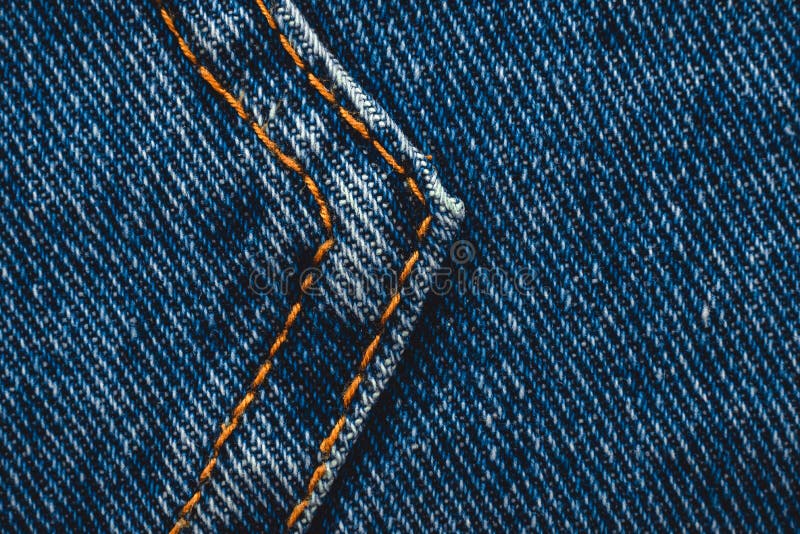 Line on Jeans. Denim Texture with Fine Stitching Stock Photo - Image of ...
