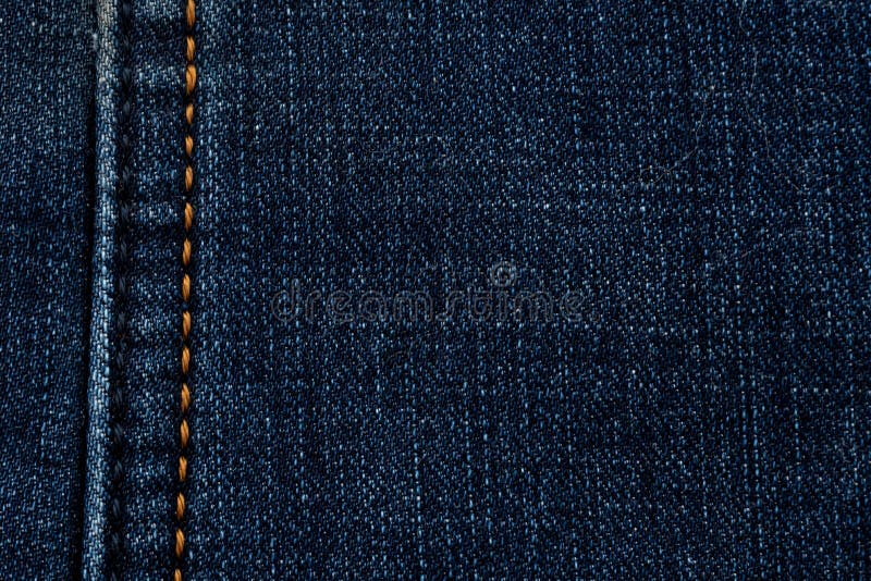 Line on Jeans. Denim Texture with Fine Stitching Stock Photo - Image of ...