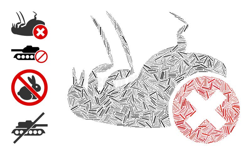 Line Kill Flea Icon Vector Mosaic Stock Vector - Illustration of reject ...