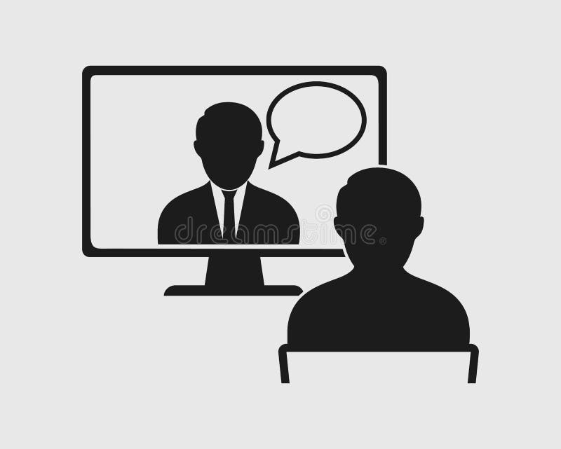 Teaching Icon on Gray Background. Stock Vector - Illustration of ...