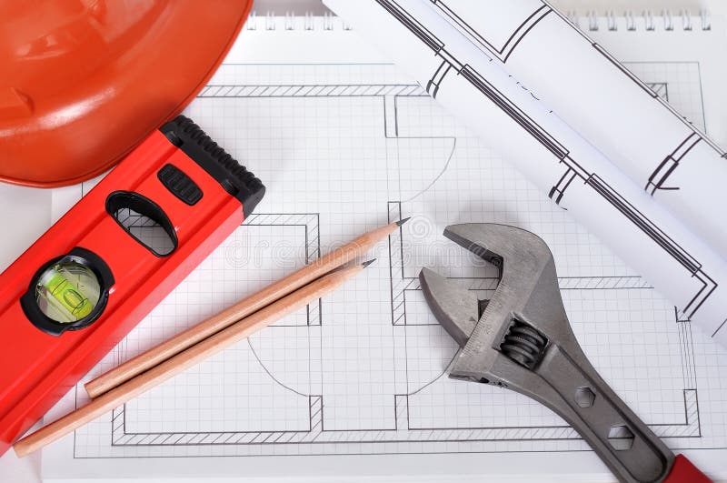 Line level and wrench stock photo. Image of professional - 41575798