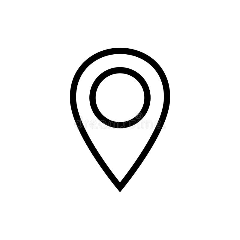 Location Map Icon. Gps Pointer Mark Symbol Stock Vector - Illustration ... Location Map Icon. Gps Pointer Mark Symbol Stock Vector - Illustration ...