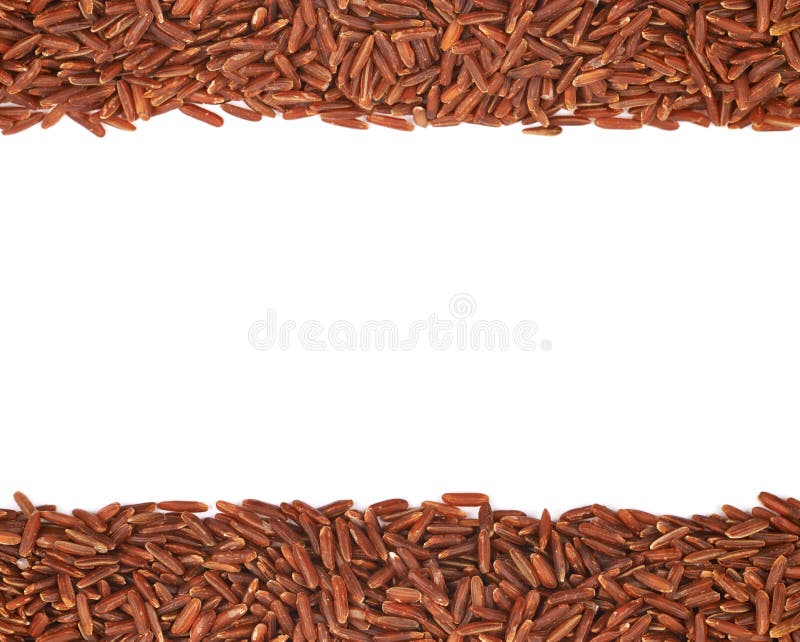 Line Made of Red Rice Isolated Stock Image - Image of background ...