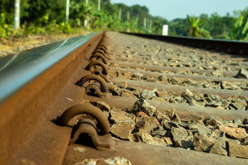 A Line is Made Up of One or More Tracks Forming a Route Stock Photo ...
