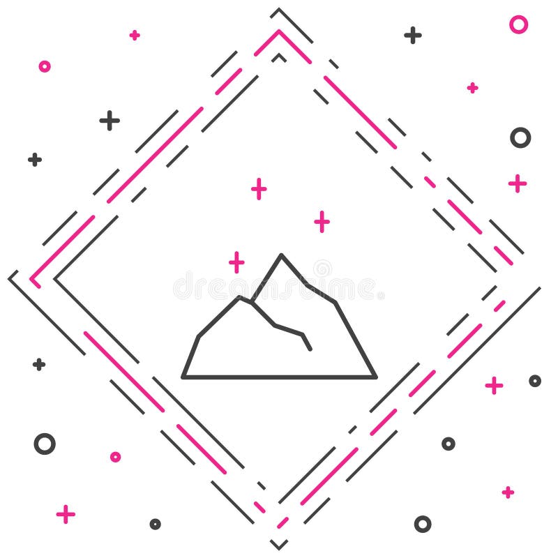 Line Magic Powder Icon Isolated on White Background. Colorful Outline ...