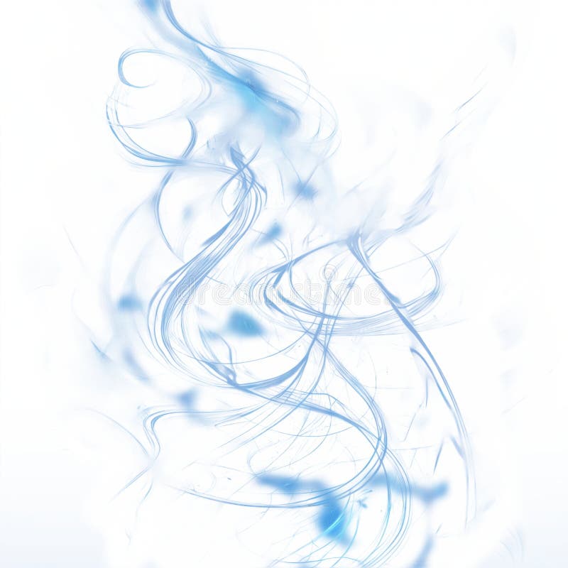 Line of Magical Blue Light Swirl Effects Stock Image - Image of ...