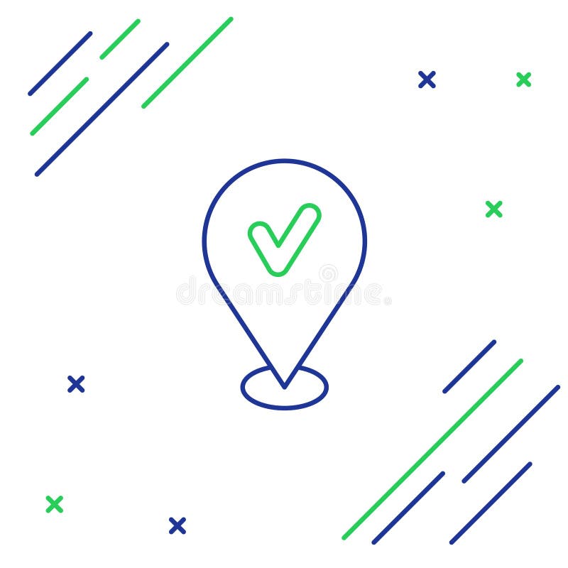 Icon Pin Check Place Stock Illustrations – 1,490 Icon Pin Check Place ...