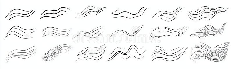 Line Marker Stroke with an Underline. a Marker Highlight Brush Effect ...