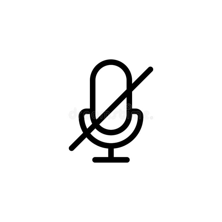 Mute Mic Icon Stock Illustrations – 1,919 Mute Mic Icon Stock ...