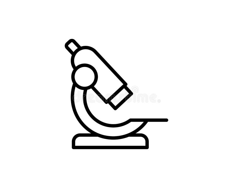 Line Microscope icon stock vector. Illustration of laboratory - 193082867