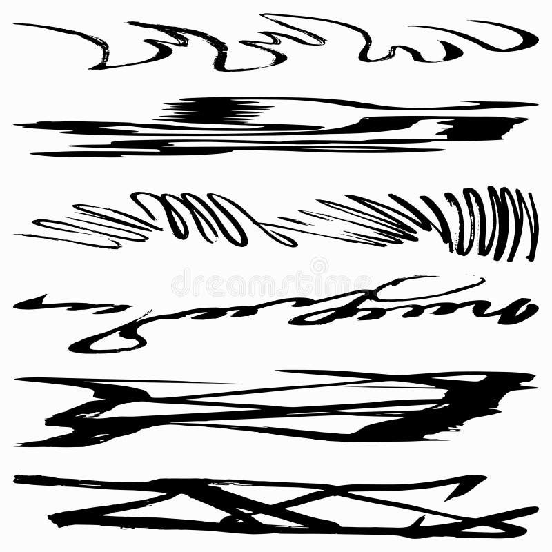 Line Monochrome Graffiti Grunge Texture Collection of Vector ...