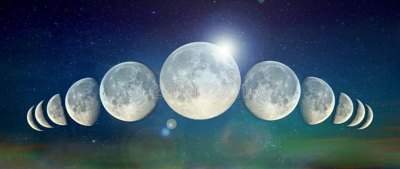 Summer Solstice full moon stock image. Image of moon - 73303513