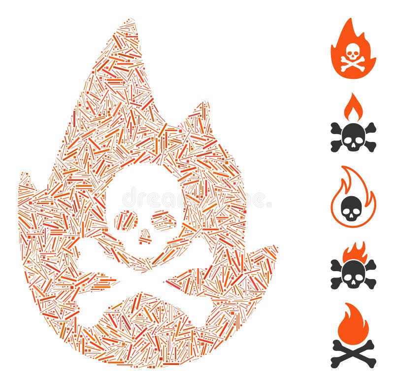 Hellfire Flame Vector Mesh Wire Frame Model and Triangle Mosaic Icon ...