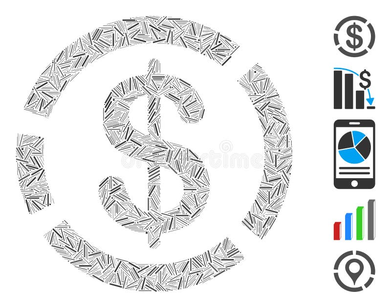 Dollar with Diagram Denoting Concept Icon of Financial Chart, Business ...