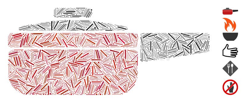 Line Mosaic Dripping Pan stock illustration. Illustration of dinner ...