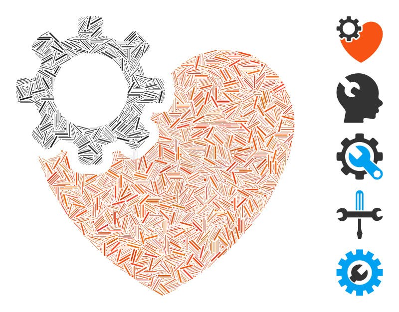 Heart Surgery Mosaic Icon of Circle Dots Stock Illustration ...