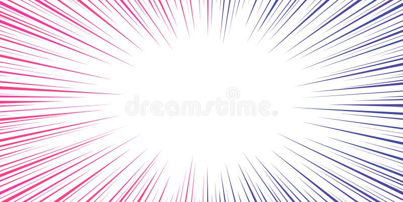 Line Motion, Comic Style Design Vs. Red Blue Speed Lines Screen Stock ...