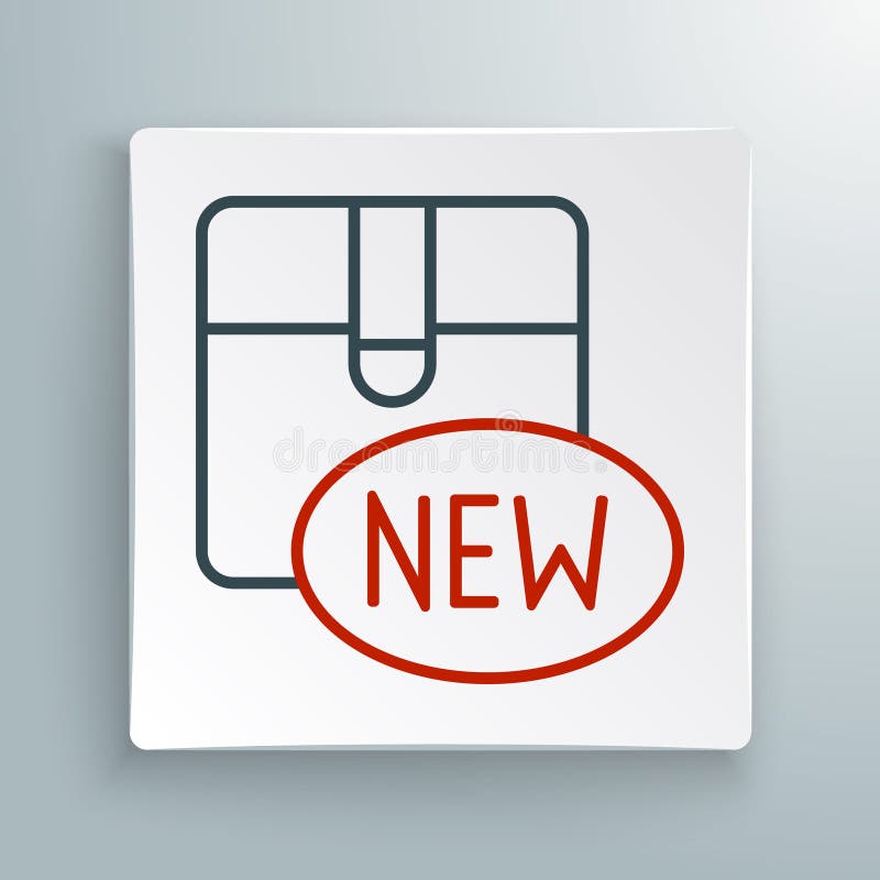 Line New Collection Icon Isolated on White Background. Colorful Outline ...