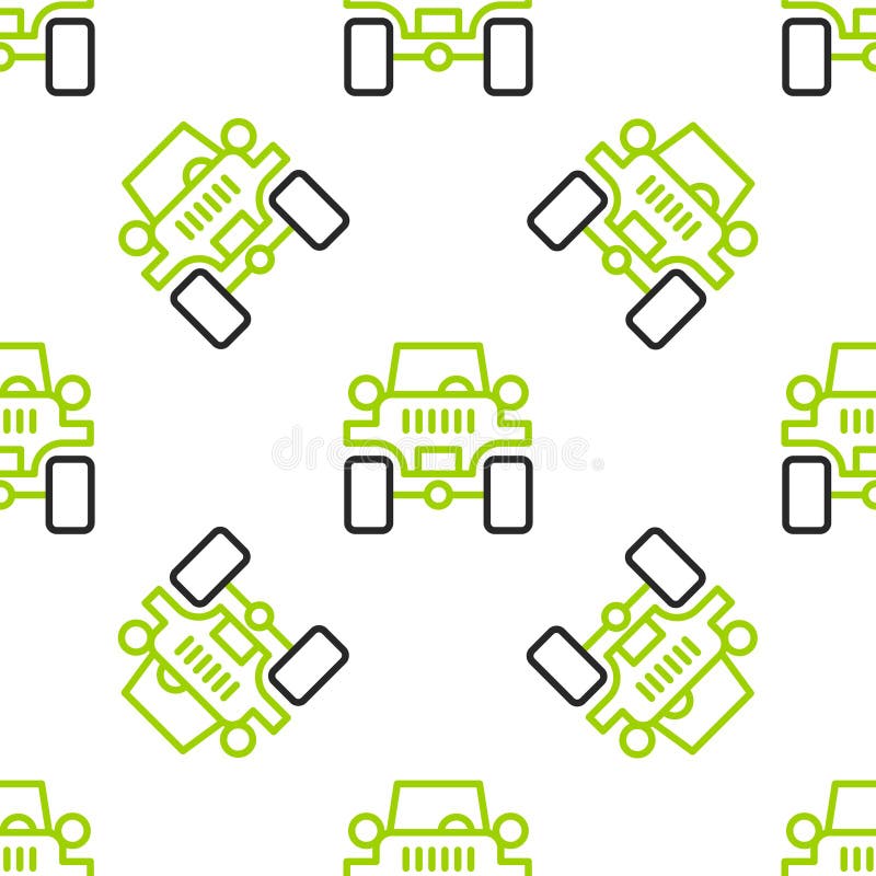 Jeep Seamless Background Stock Illustrations – 175 Jeep Seamless ...