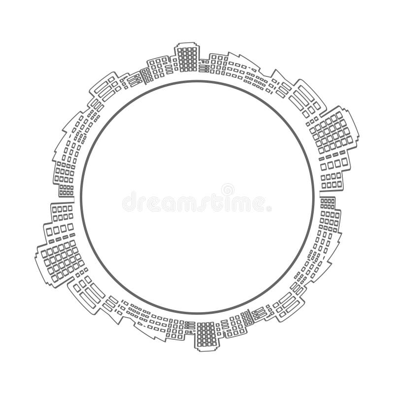 Line office building icon stock vector. Illustration of element - 83165388