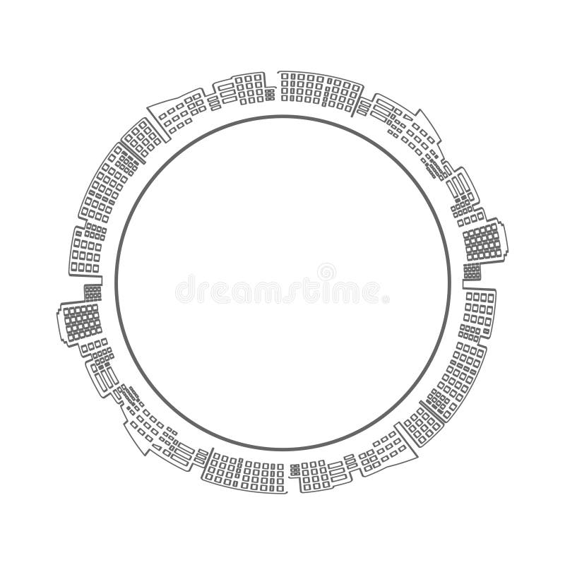 Line office building icon stock vector. Illustration of isolated - 83165446