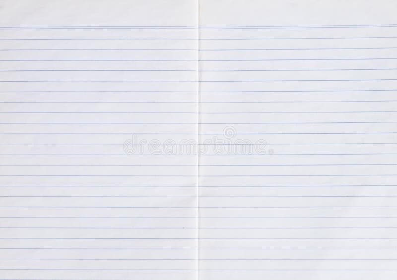 Line Old Paper Used Taking and Blank Notebook Sheet Stock Image - Image ...