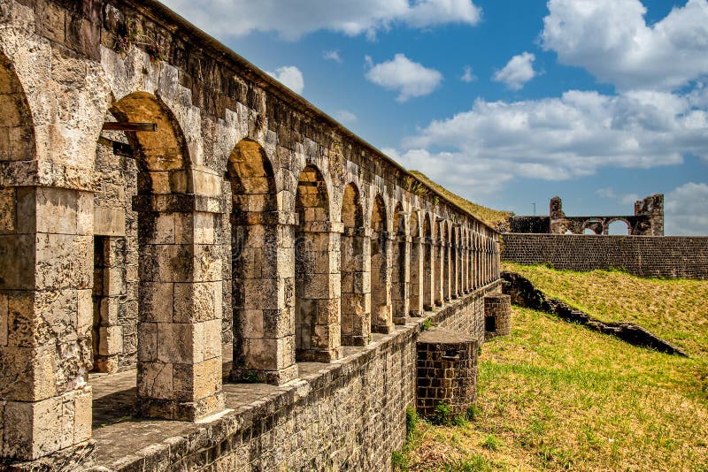 Stone Arches on Hill stock image. Image of fortress - 213923791