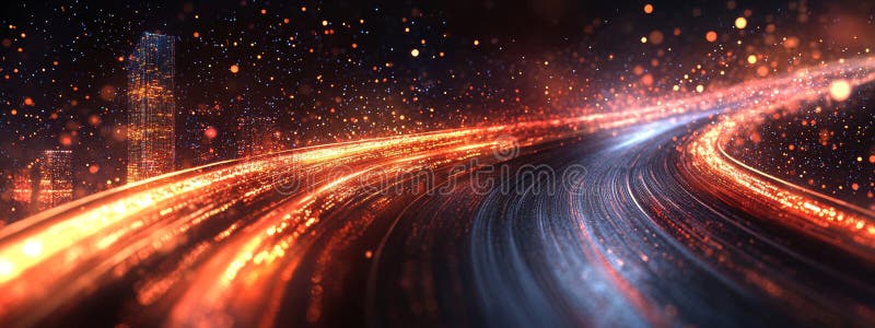 A Line of Orange and Blue Dots, Brightly Displayed on a Computer Screen ...