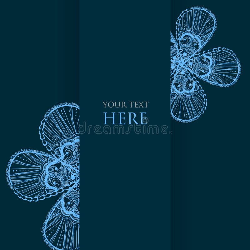 Line Art Ornate Flower Design, Ukrainian Ethnic Stock Vector ...